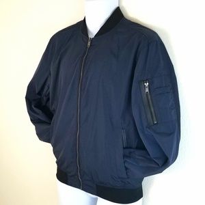 Zara | Jackets & Coats | Zara Man Slim Fit Baseball Style Jacket Navy ...